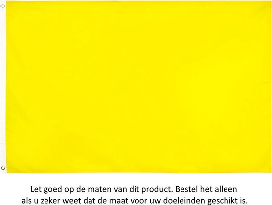 Effen Gele Vlag 150x90CM - Yellow Flag - Overgave - Zelf beschilderen ...