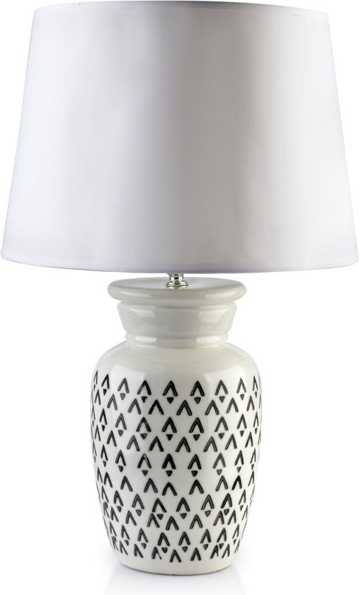 Lora Tafellamp Wit - Design tafellamp - Lamp voor binnen - Bureaulamp ...