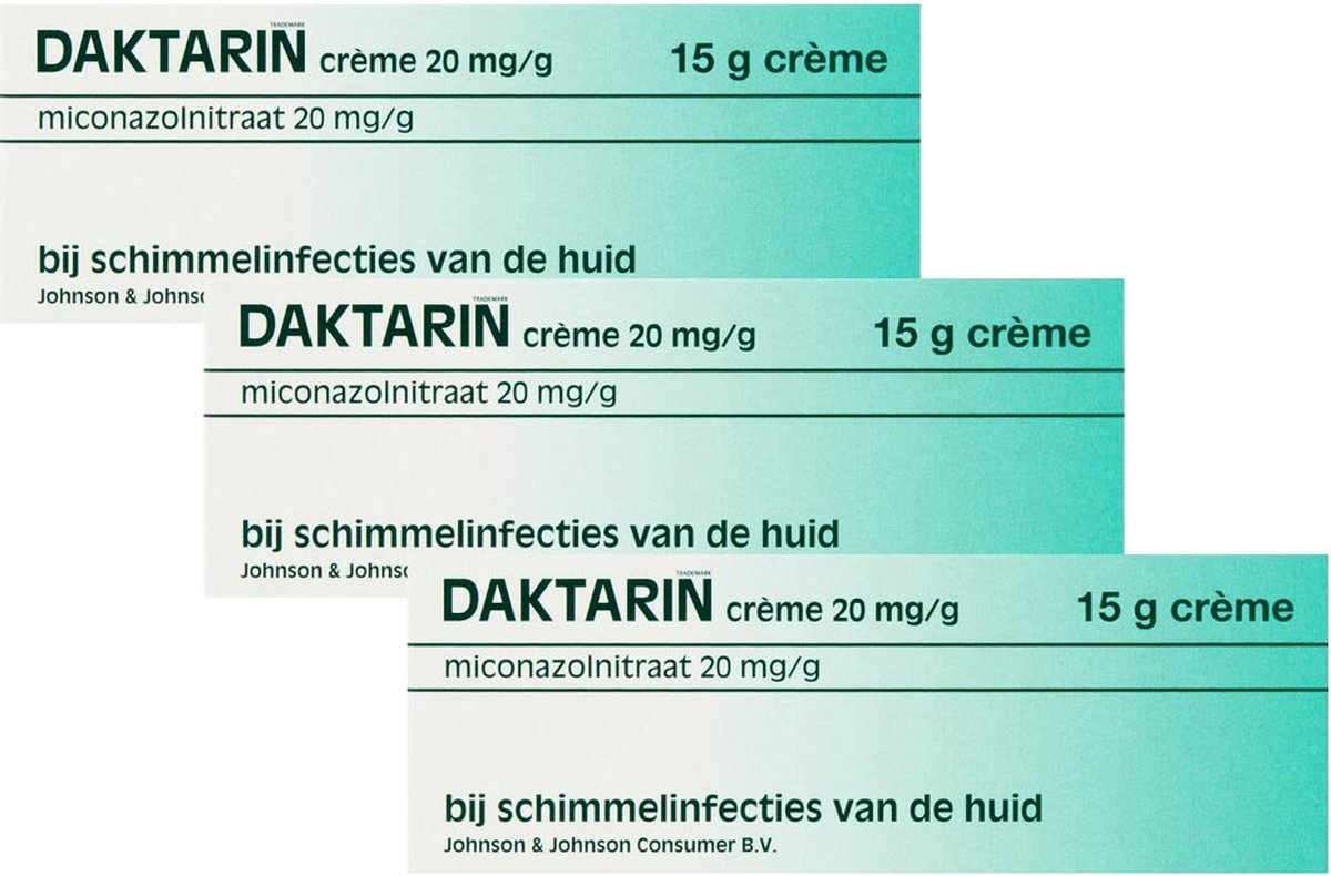 3x Daktarin Creme 15 gr | bol.com