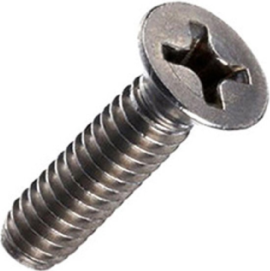 Metaalschroefrvs a2 m4x10 mm kruiskop platkop din965 ( a 200 st ) | bol