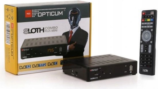 RED OPTICUM Sloth Combo Plus Mini - Hybrid Receiver DVB-S2/T2/C | bol