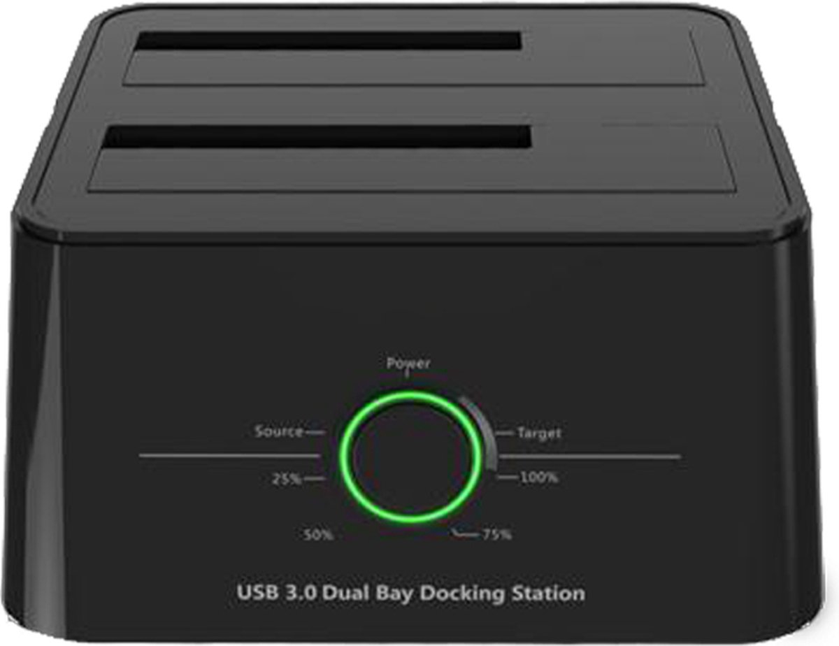 Dual Docking Station 2.5 + 3.5 inch SATA HDD/SSD - USB 3.0 | bol.com