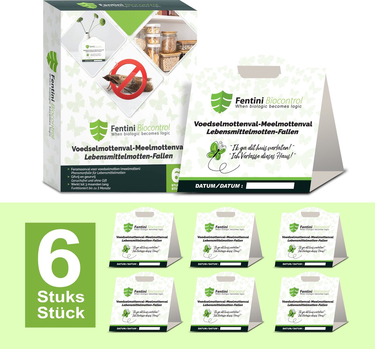 Meelmotten bestrijden met: Voedselmottenval / Levensmiddelenmottenval ...