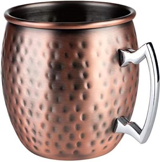 Moscow Mule beker, 500 ml, hoogwaardige roestvrijstalen beker, geschikt ...