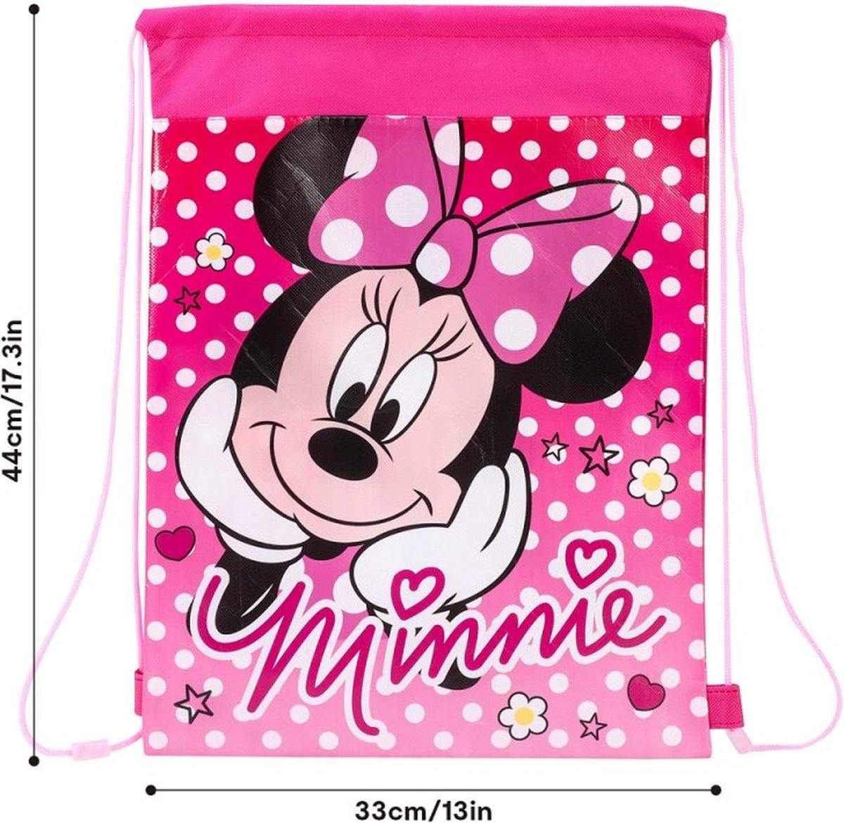 Grote Minnie Mouse Tas met Trekkoord - Zwemtas - Gymtas - 44x33 cm ...