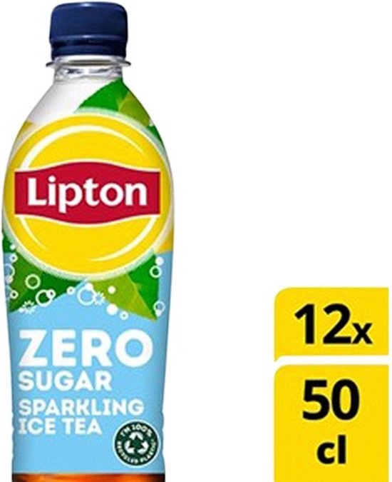 Lipton Ice tea sparkling zero 50 cl per petfles, krimp 12 flessen | bol