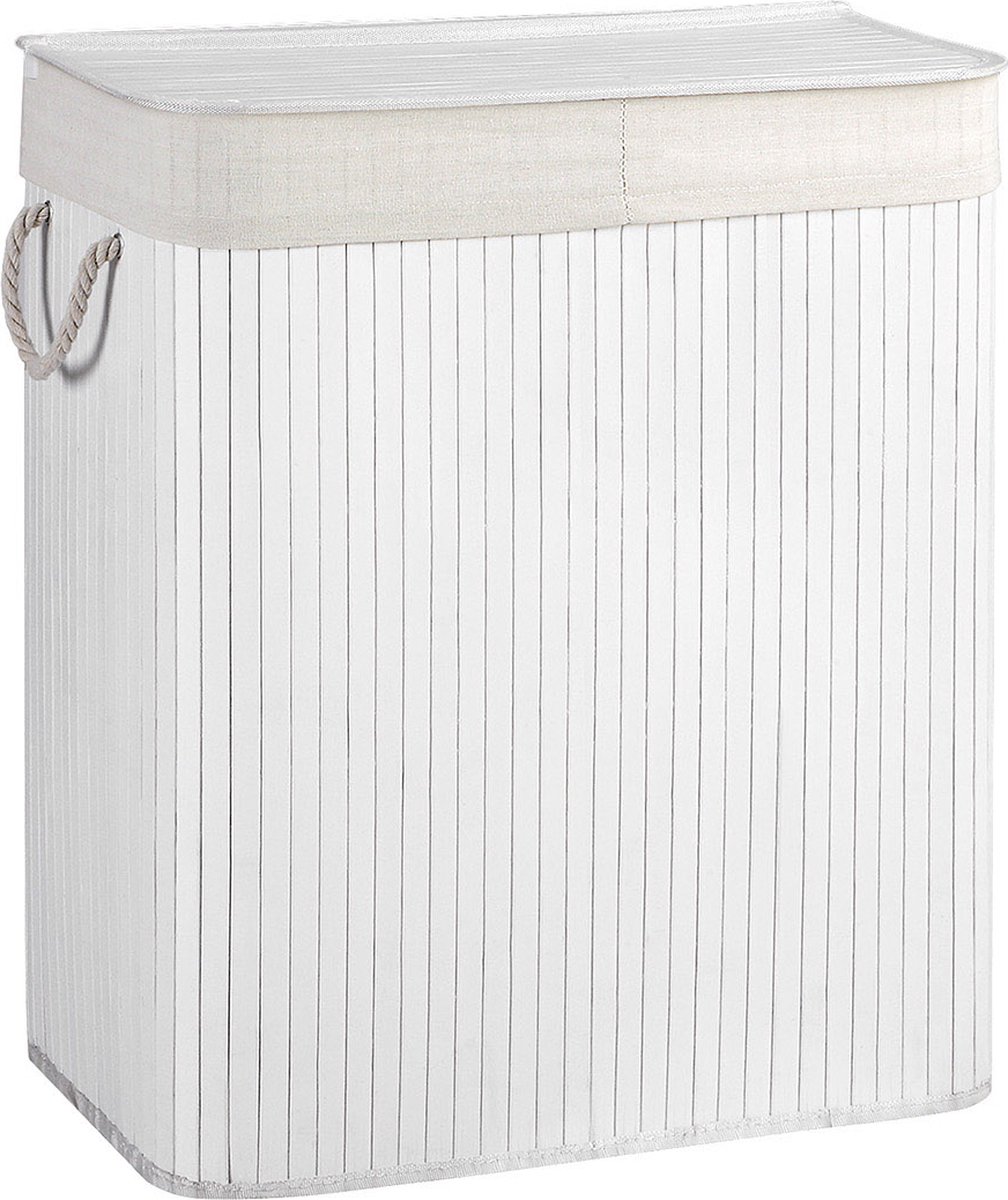 Wasmand Volic - 100L - Met deksel en handgrepen - Wasmand - Wit ...