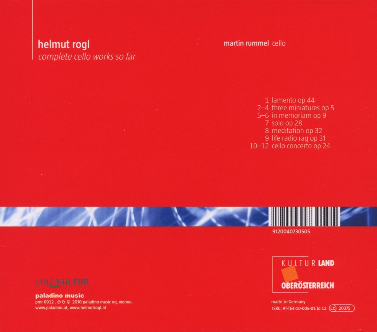 Martin Rummel - Rogl: Complete Cello Works (CD), Martin Rummel | CD ...