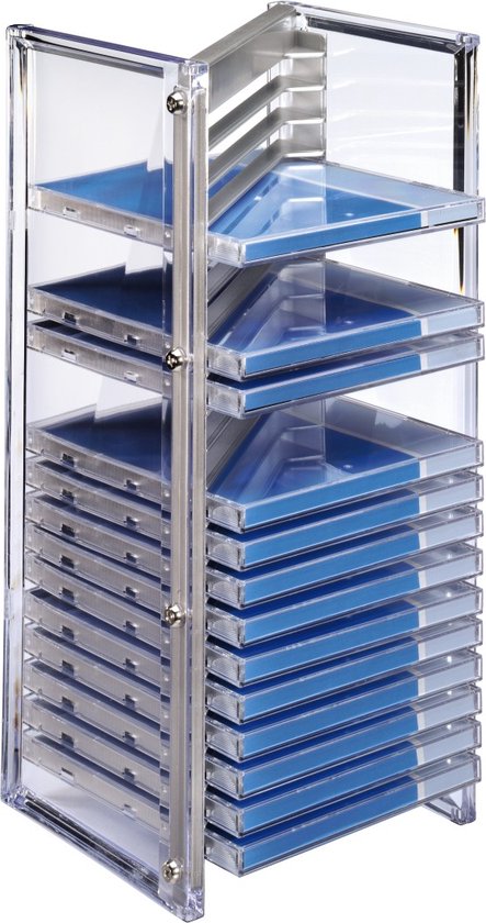 Hama Nexus CD/Office Rek 20 CD's Zilver | bol