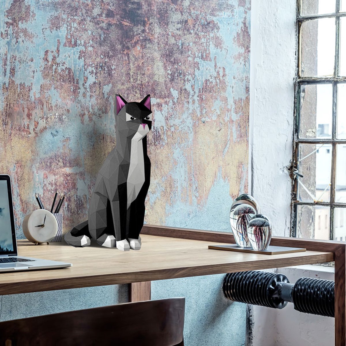Hobbypakket - 3D Papercraft Kat – Compleet knutselpakket met snijmat ...
