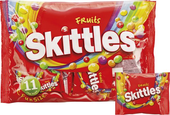 Skittles | Mini Uitdeelzak | 11 x 18 gram - sint maarten - Sinterklaas ...
