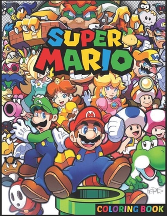 Sùpèr Ḿàrió Coloring Book: Premium Illustration Pages to Color with One ...