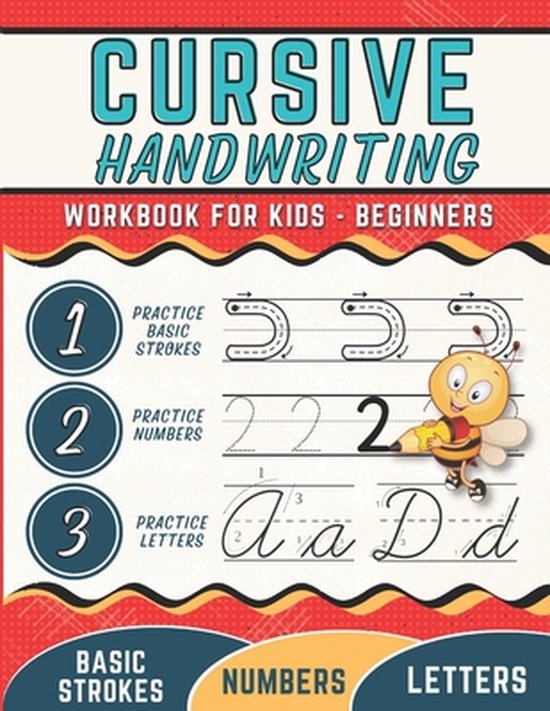 Beginner Cursive Handwriting Workbook for Kids: Cursive Letter Tracing ...