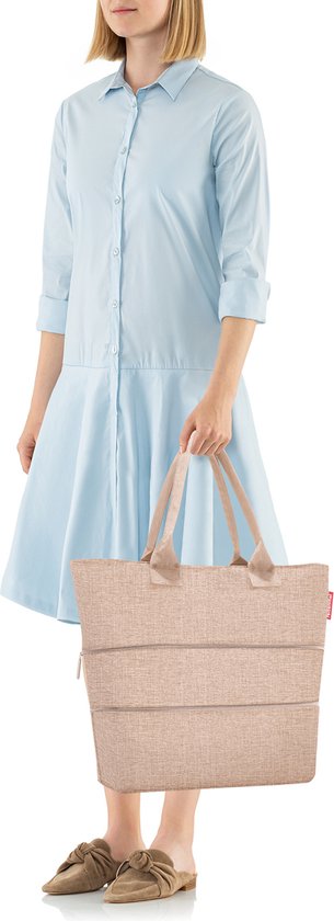 Reisenthel Shopper E1 - Twist Coffee Beige - 12L | bol