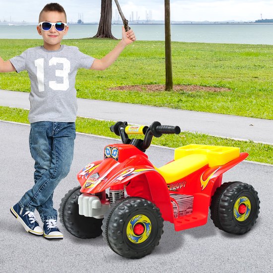 Elektrische Kinder-Quad Rood met geluid | bol.com