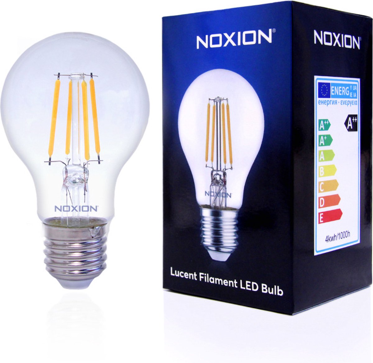 Noxion Lucent Filament LED E27 Peer Helder 4.5W 470lm - 827 Zeer Warm Wit | Vervangt 40W. | bol.com