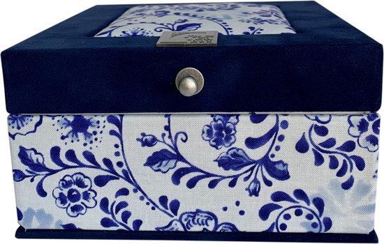 The Dutch Tea Box Delft Blue Batik Tea Box with Thee Gift - 4 ...