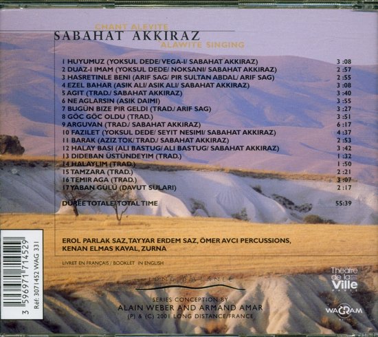 Sabahat Akkiraz - Alawite Singing (CD), Sabahat Akkiraz | Muziek | bol