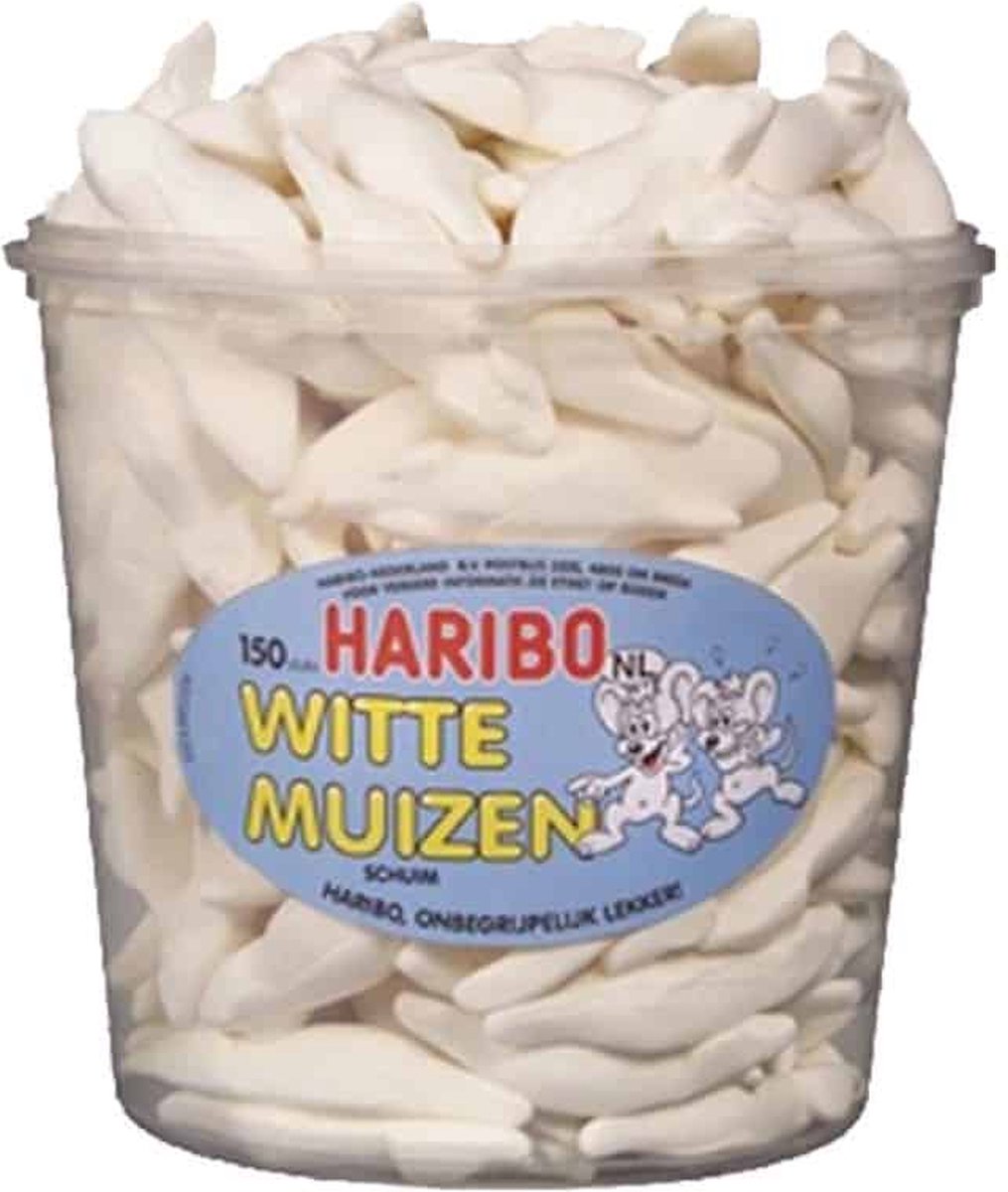 Haribo Witte Muizen 150 stuks | bol
