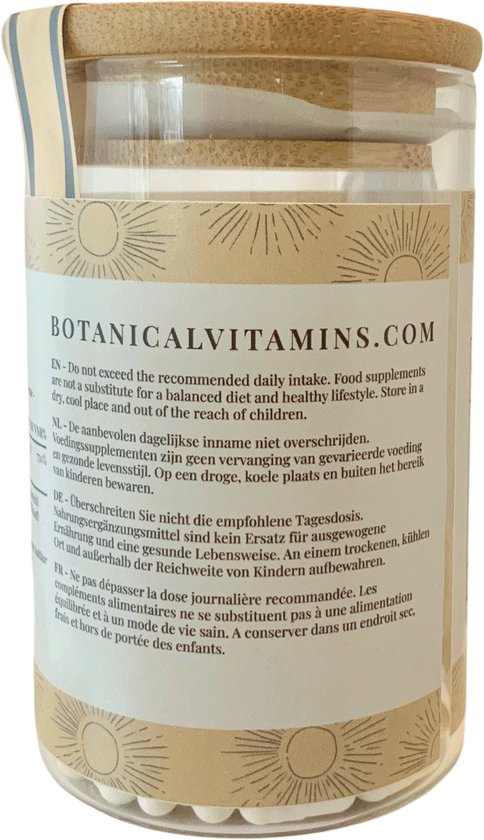 Vitamine D3 3000 IU - 120 capsules - Herbruikbare glazen Voorraadpot ...