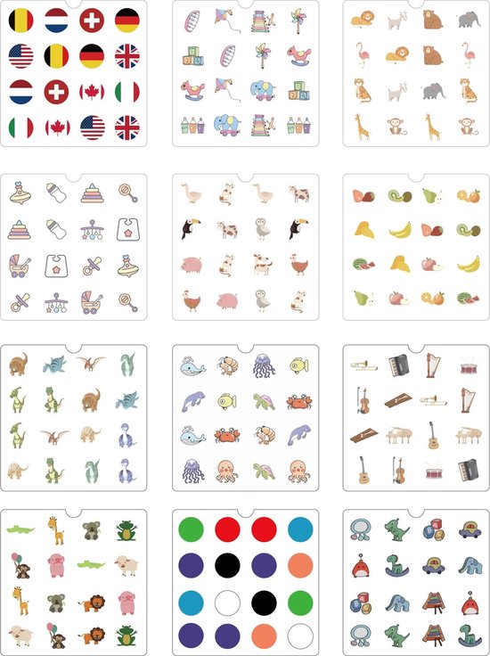 Memory Set WoodyDoody Extra Set Memory Kaarten - 6 kaarten 12 zijdes ...
