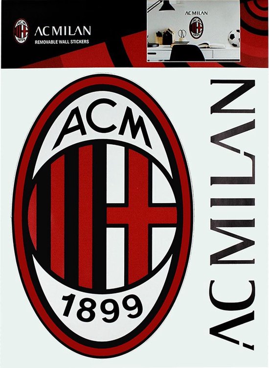 AC milan muursticker A4 | bol