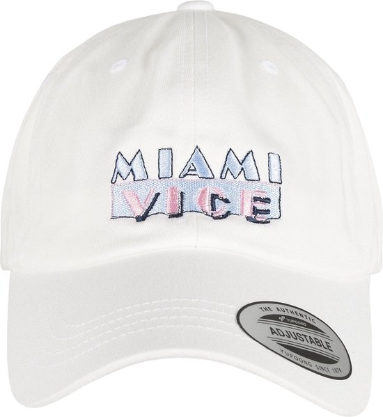 Merchcode Miami Vice - Logo Dad Cap Pet - Wit | bol