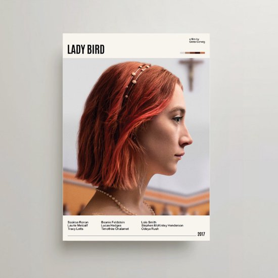 Lady Bird Poster - Minimalist Filmposter A3 - Lady Bird Movie Poster ...