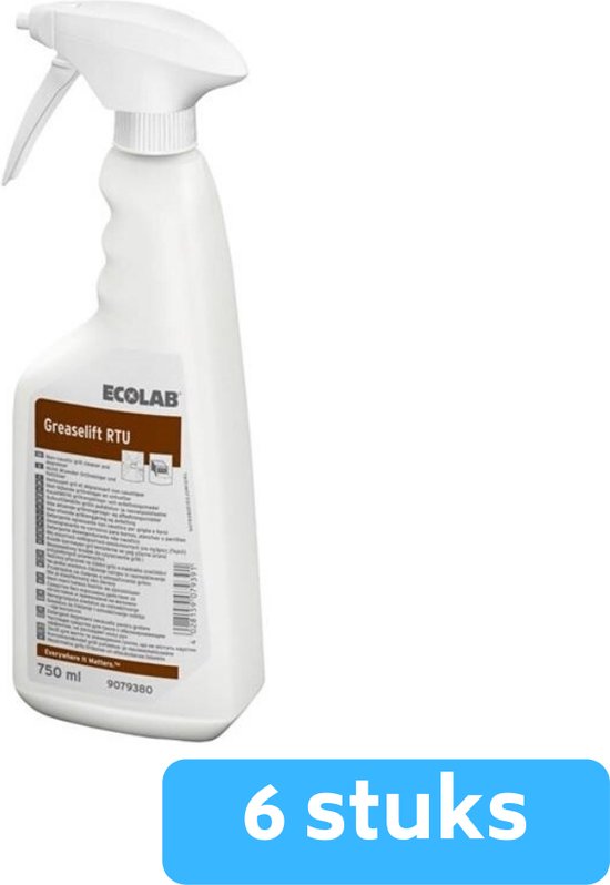 Ecolab | Greaselift | Sprayflacon 6 x 750 ml | bol