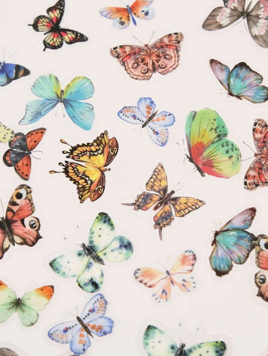 40 stuks stickers vlinders | bol.com