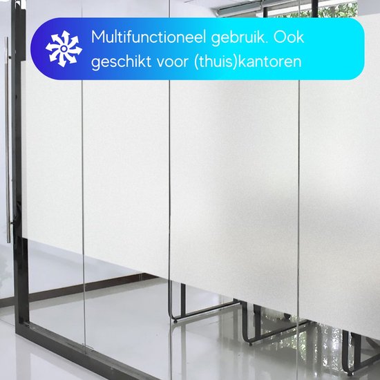 Raamfolie - Plakfolie voor ramen - Anti inkijk - 200x58 cm | bol