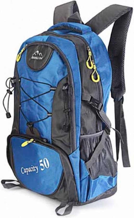 rugzak Trekking Ronglida 50 liter polyester lichtblauw | bol.com