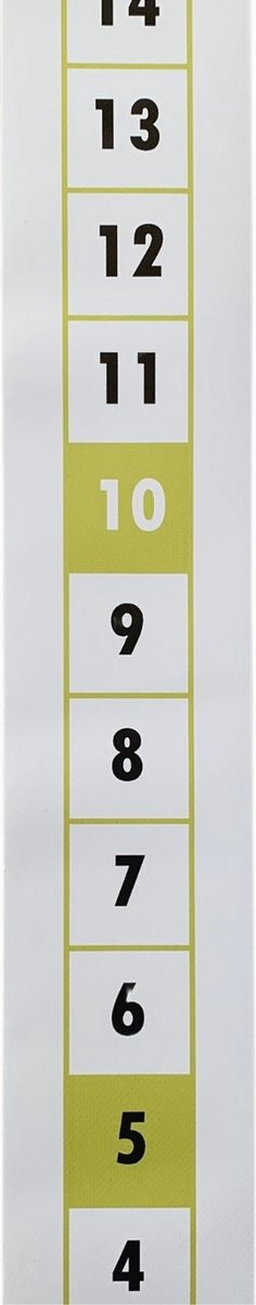 GETALLENLIJN TOT 100 - VOORUIT - 5 meter lang - Rekenen ...
