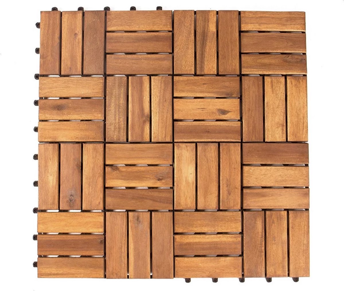 Houten terrastegels - Acacia hout - set van 2 - 8 stuks - Terrastegels ...