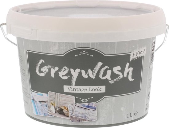 Grey wash verf - 1 liter - vintage - krijtverf - Krijtverf voor hout ...