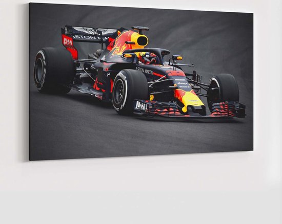 Max Verstappen Formule 1 Red Bull Racing schilderij - 100x75 cm - Canvas-Formule... | bol