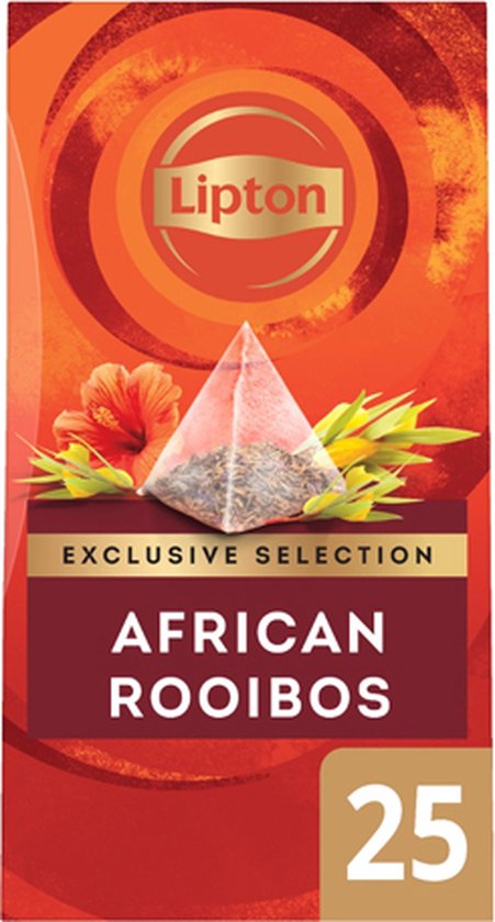Lipton tea exclusive selection african rooibos - 6 x 25 builtjes | bol