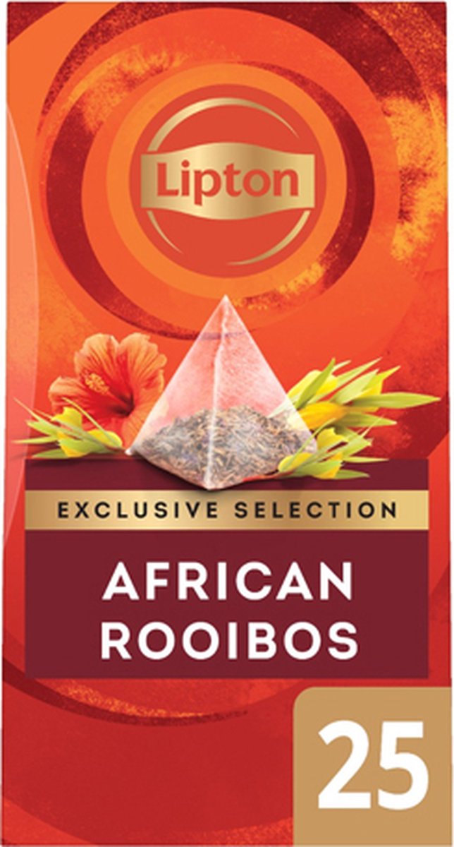 Lipton tea exclusive selection african rooibos - 6 x 25 builtjes | bol