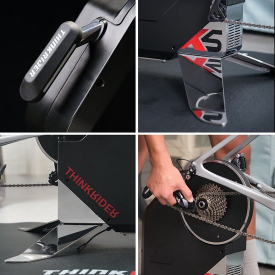 Thinkrider – X7 Pro slimme fiets trainer – Generatie 4 – Carbon frame ...