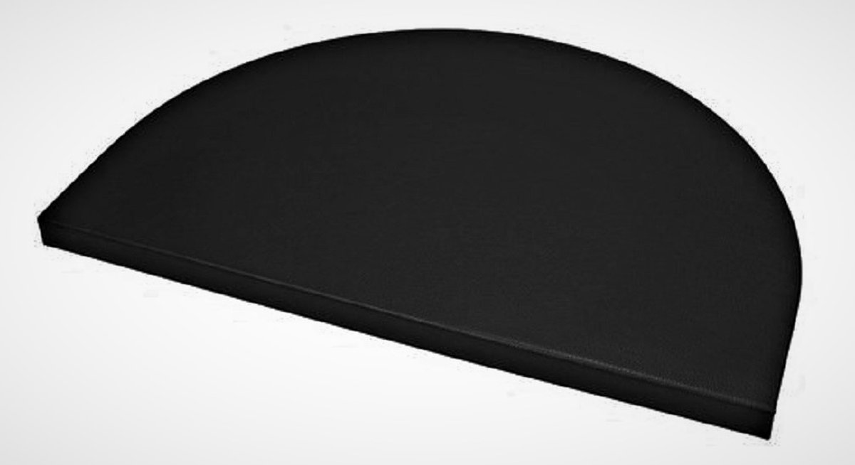 Leren Bureaulegger Halfrond met randbescherming 90 x 50 cm in Cognac ...