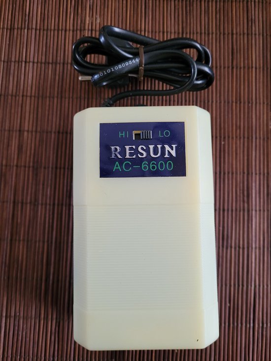 Luchtpomp Resun AC 6600 regelbaar 2 uitgangen | bol.com