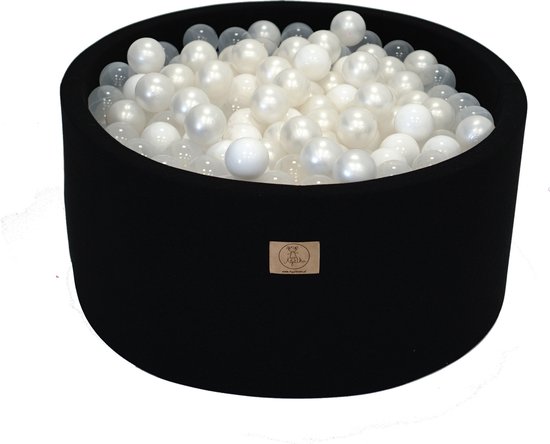Ballenbakje.nl - Ballenbak XL Zwart | 90x40 cm | Inclusief 250 ballen ...