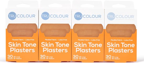 Tru-Colour huidskleur pleisters voordeelverpakking - bruine huidskleur ...
