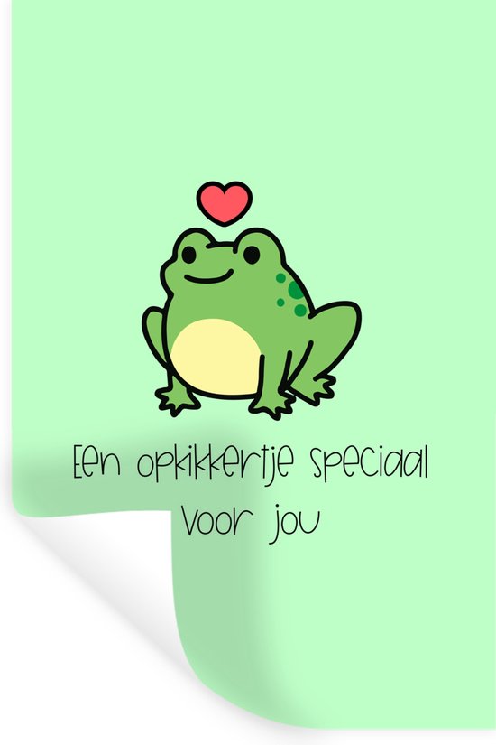 Muurstickers - Sticker Folie - Beterschap - Quotes - Kikker - Opkikker ...