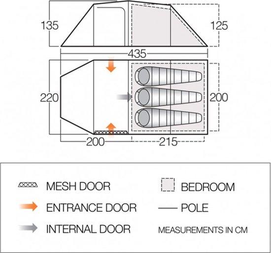 Vango Omega 350 Trekkerstent - Kamperen | bol.com