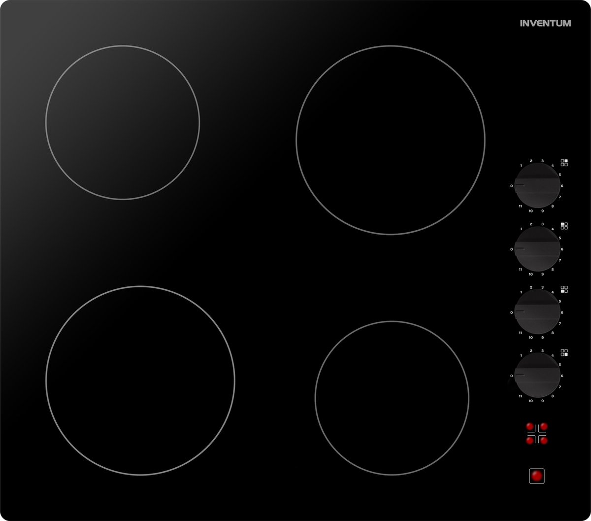 Inventum VKC6010WIT plaque Noir, Blanc Comptoir Céramique 4 zone(s ...
