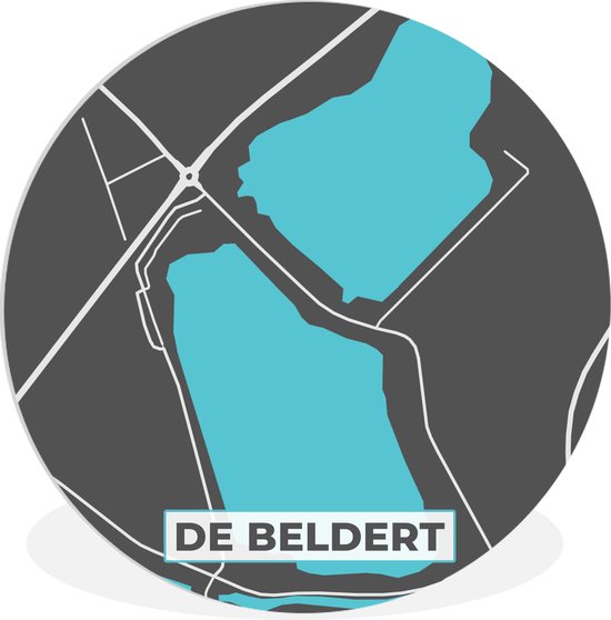 Wall Circle - Wall Circle Indoor - Map - City Map - Map - Water - De Beldert -... | bol.com