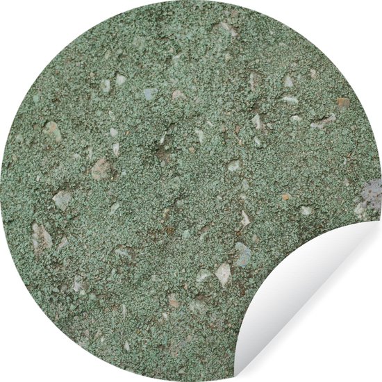 WallCircle - Muurstickers - Behangcirkel - Kiezelstenen - Groen - Steen - 30x30 cm -... | bol.com