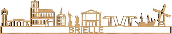 Skyline Brielle Eikenhout 130 Cm Wanddecoratie Voor Aan De Muur Met ...