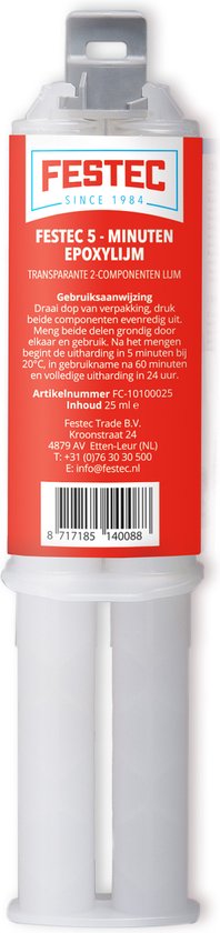 Festec 5-minuten Epoxylijm 25ml | bol